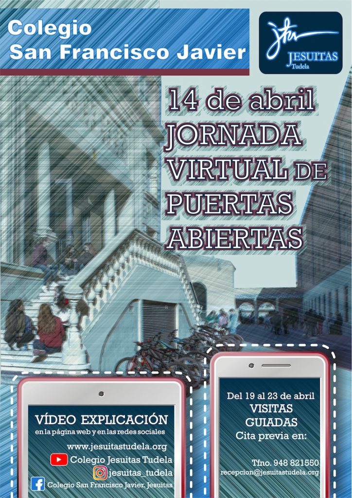 Cartel jornada puertas abiertas 2021 — Jesuitas Tudela – Colegio San Francisco Javier